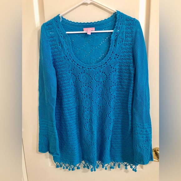 Lilly Pulitzer | Swim | Lilly Pulitzer Athena Tunic Sweater M Ariel ...